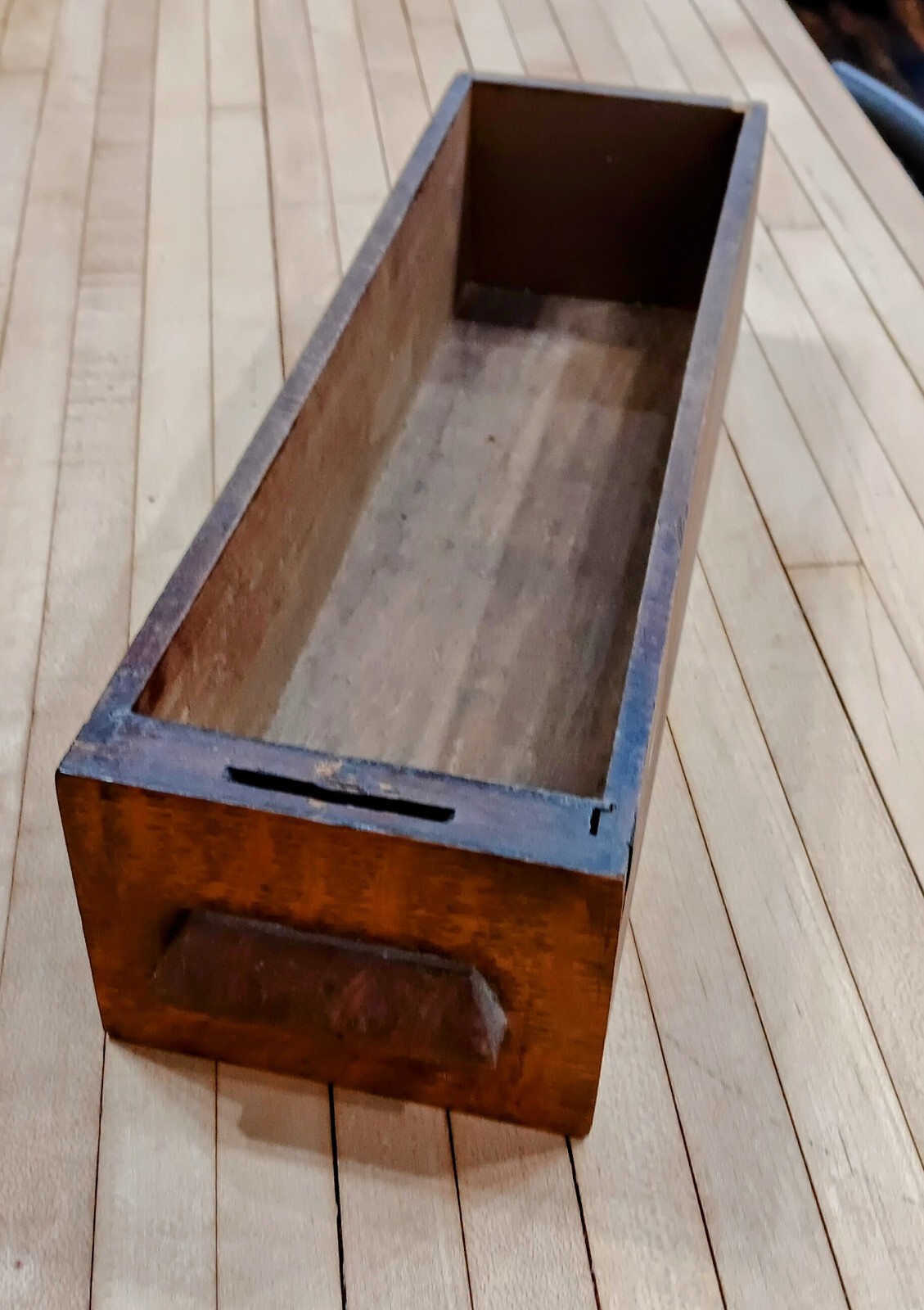 002 Antique Wooden Sewing Machine Drawer – Rustic Primitive Storage | eBay