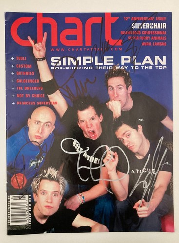 VINTAGE - Chart Magazine #137 - Simple Plan Cover - June 2002 - AUTOGRAPHED | eBay