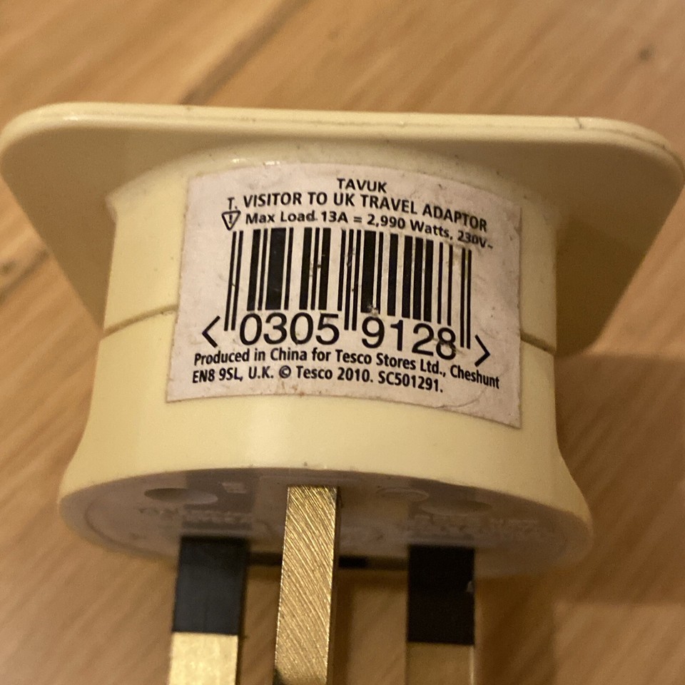 5 x Travel Adapter Set Tourist to UK Plug Converter Holiday Abroad ...