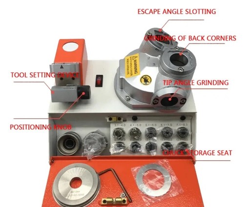 220V End Mill Grinder Automatic End Milling Cutter Grinding Machine ...