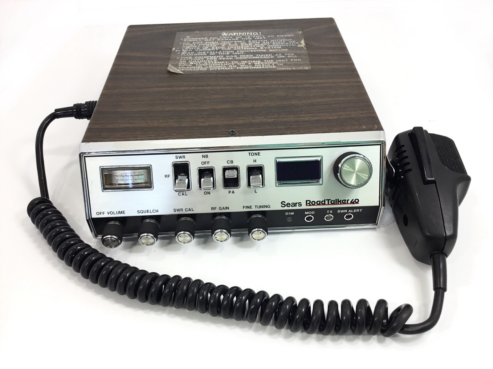 SEARS Roadtalker 40 CB Radio Slant Face 934.38110700 RARE Vintage Works ...