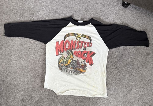 Monsters Of Rock 1988 Van Halen Metallica Scorpions Vintage Shirt Rare ...