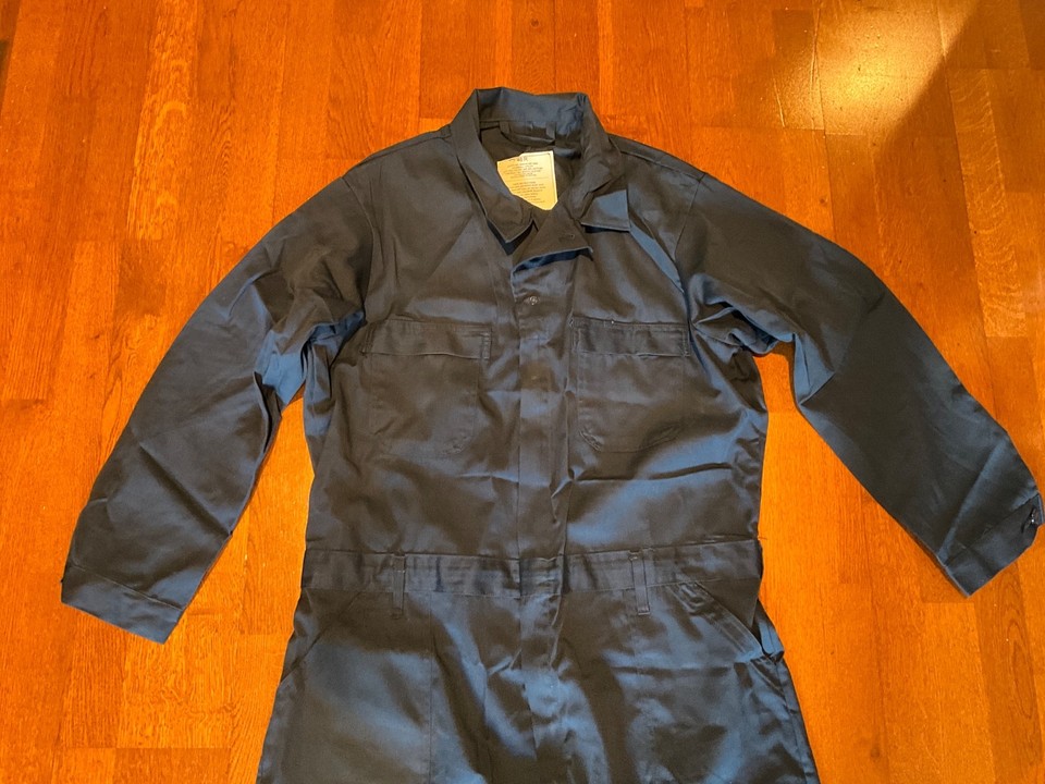 US Military Coveralls Men's Size 48R Utility 8405-01-057-3498 Unicor ...
