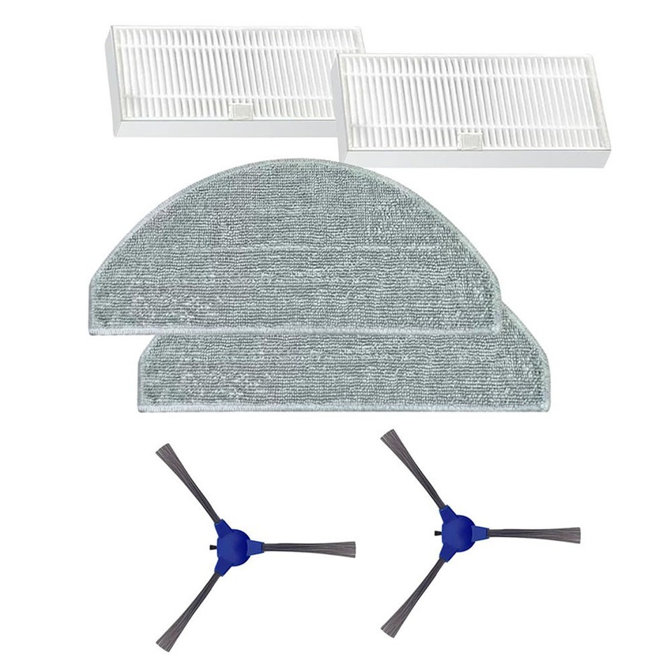 Side Brush Kit Microfiber Mop Cloths Filter Paper Element Sweeps And ...