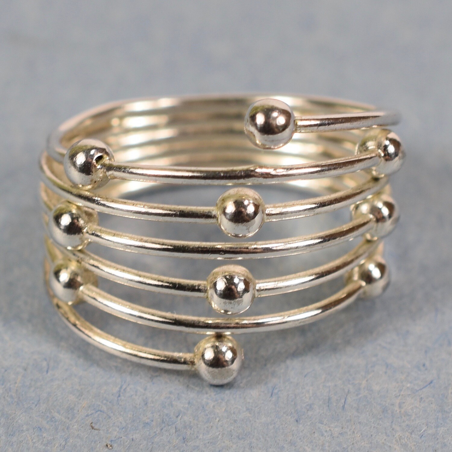 Beautiful Modernist Sterling Silver Jester ring size 6 -- 1305 | eBay