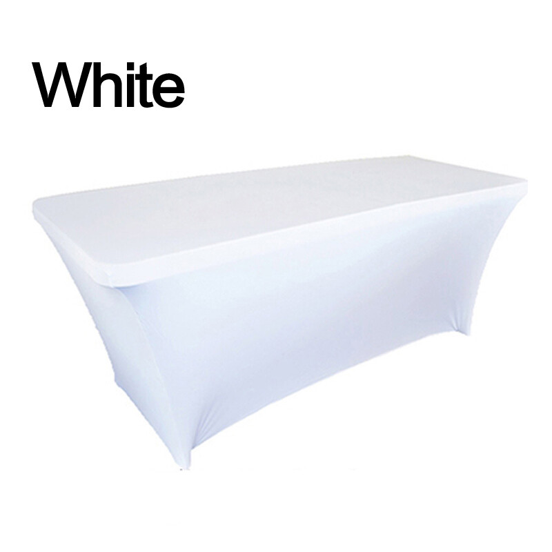 4FT, 6FT, 8FT Rectangular Stretch Tight Folding Table Cover Trestle ...