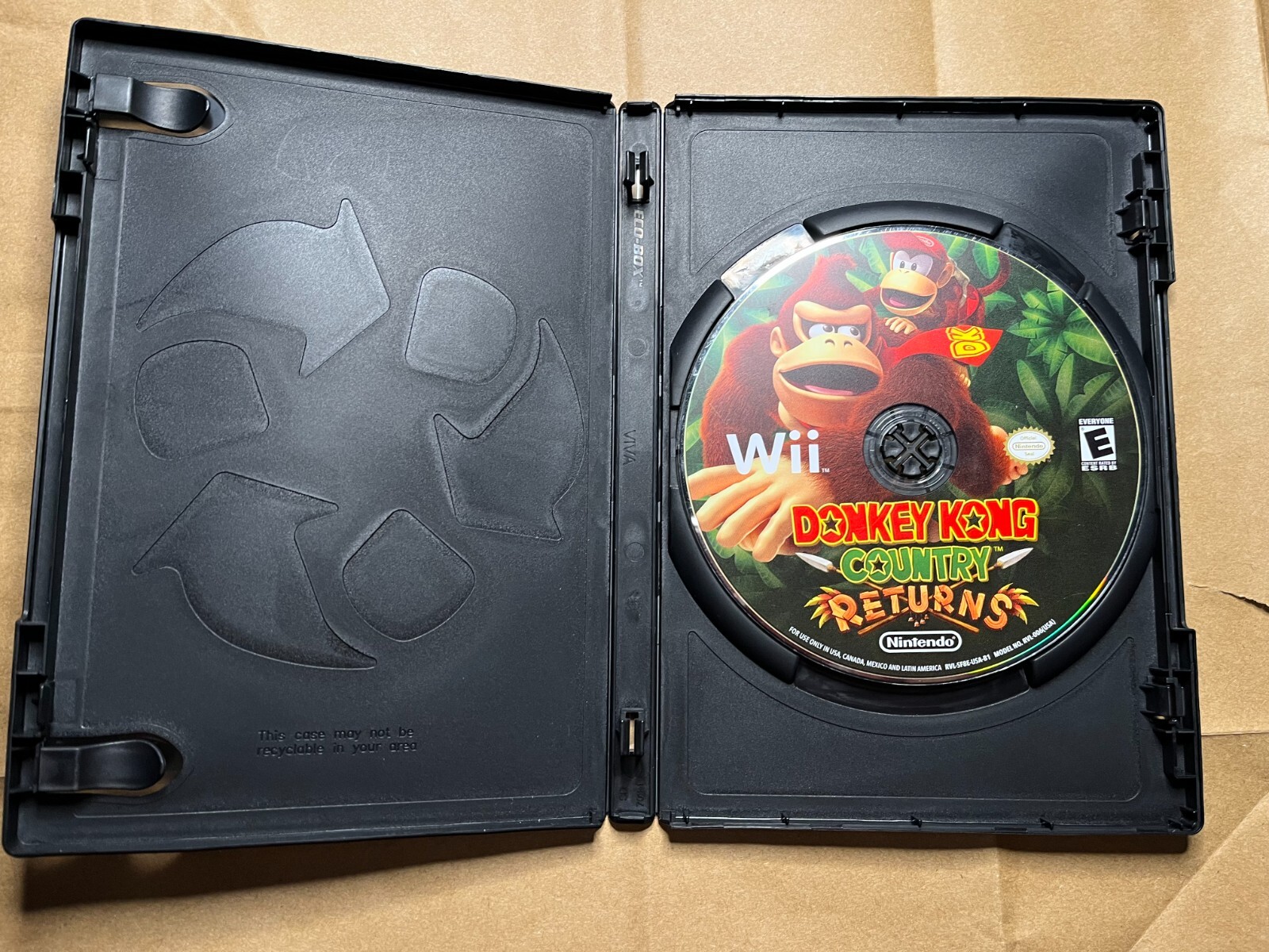 Nintendo Donkey Kong Country Returns (Nintendo Wii, 2010) BLANK CASE ...