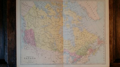 Pre-1900 - Antique 1880 Ontario Canada Map