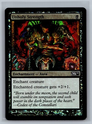 Magic The Gathering Magic 2011 Unholy Strength #119/249 Foil MTG M11 ...