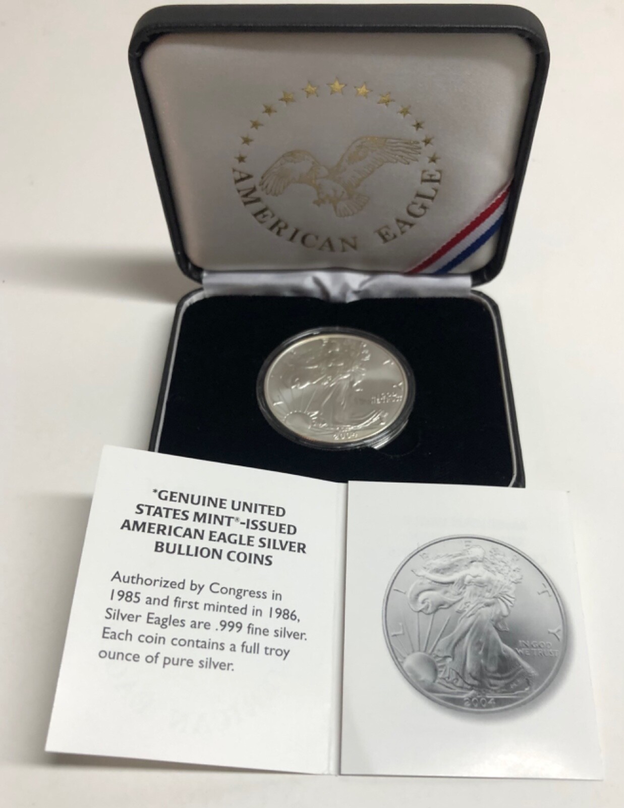 American Eagle: 2004 Silver Dollar 1oz Coin - Chrysler Premiere Night ...