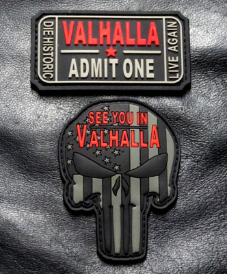 Ticket to Valhalla Admit One See You Valhalla Odin PATCH (PVC Rubber ...