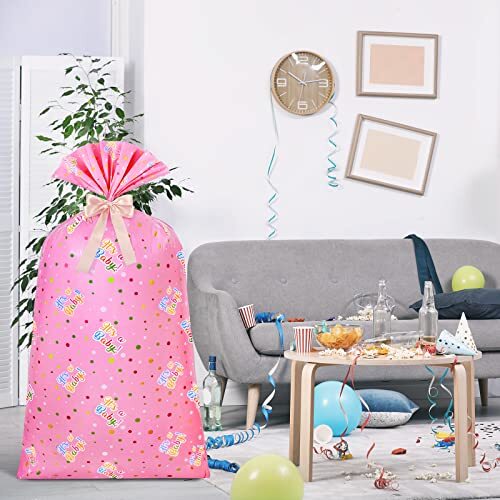 2 Pcs 70"x 40" Large Jumbo Gift Bag for Giant Gifts Extra Big Plastic ...