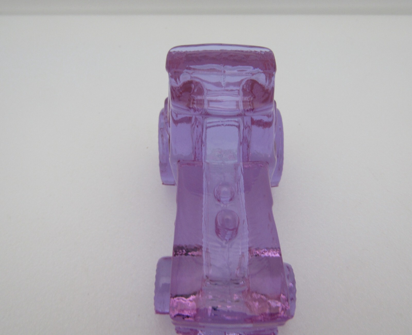 Boyd Art Glass 1993 Alexandrite Purple Farm Tractor Figurine 1ST Series ...