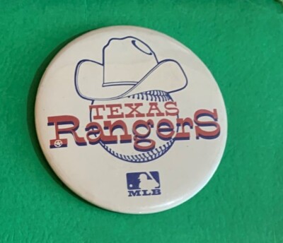 Vintage Texas Rangers " Cowboy Hat" MLB 3.5" Metal Button | eBay