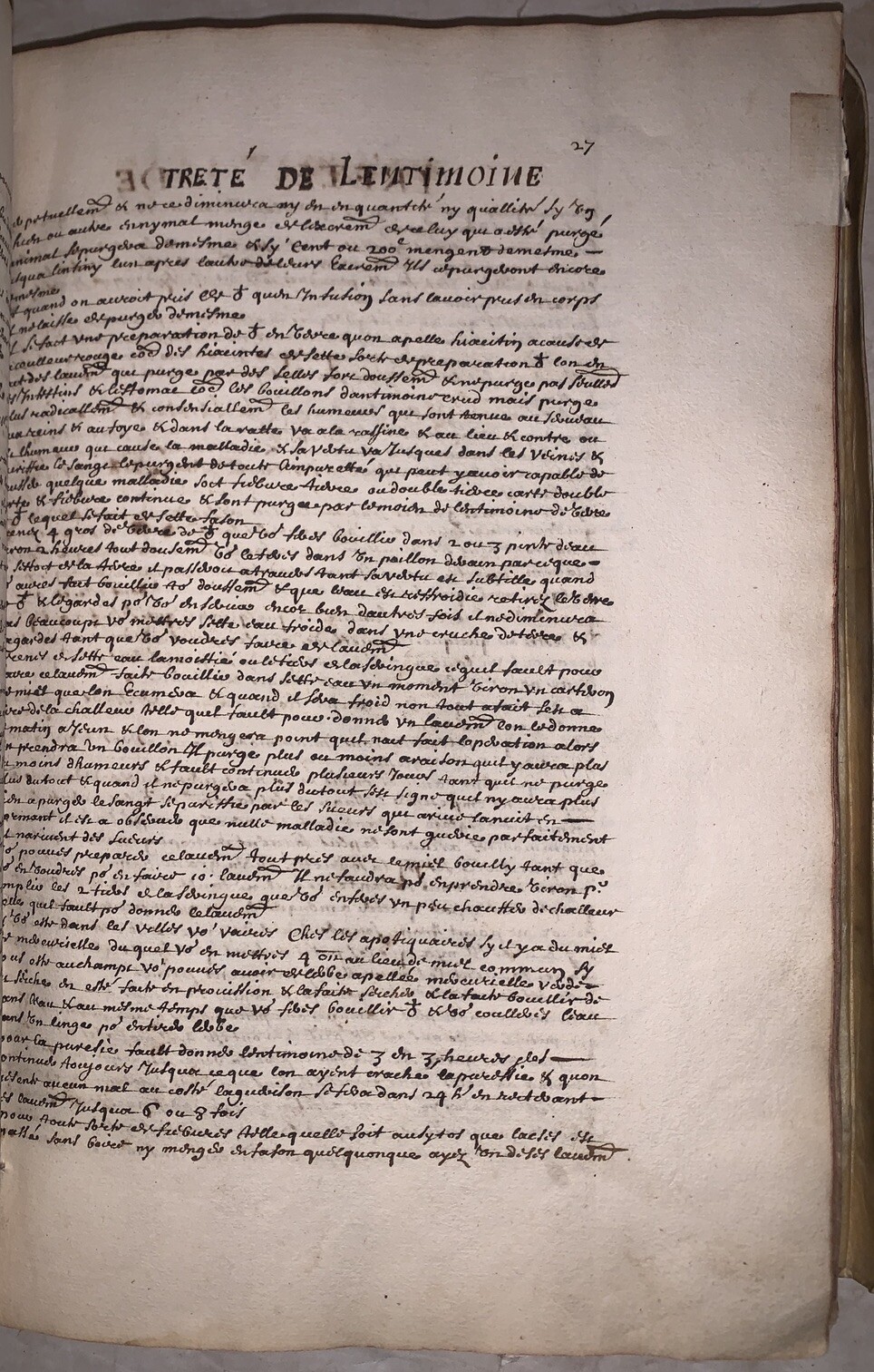 1700, LARGE ALCHEMY MANUSCRIPT, FOLIO, FRENCH, OCCULT, ALCHEMICAL ...