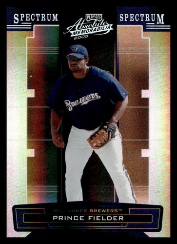 2005 Playoff Absolute Memorabilia Prince Fielder #173 Spectrum Silver ...