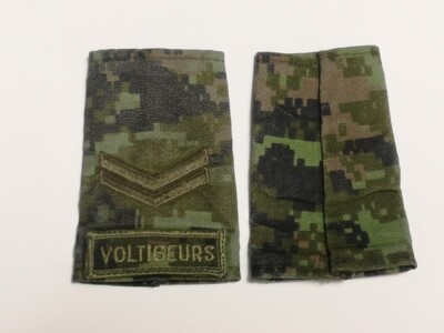 Canadian Armed Forces Cadpat Rank Epaulets Voltigeurs - Corporal | eBay