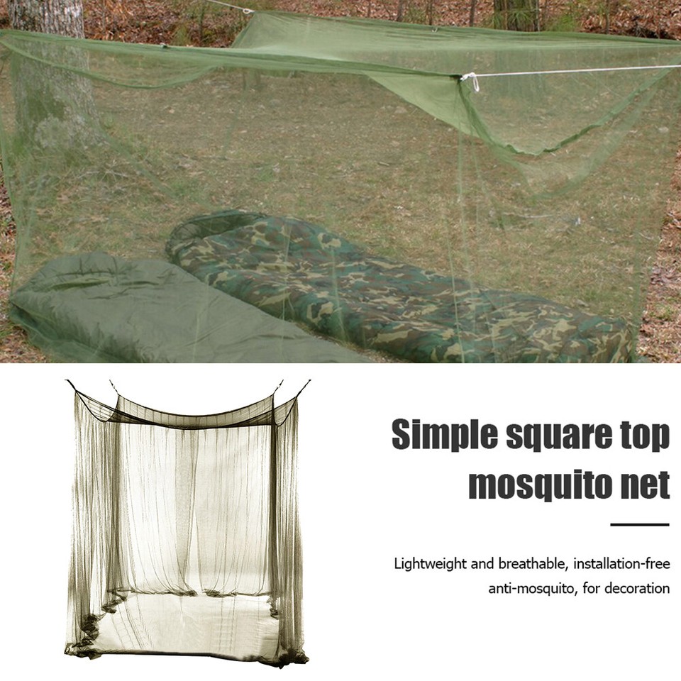 Folding Single Mosquito Net Breathable Sleeping Mesh Tent Camping ...
