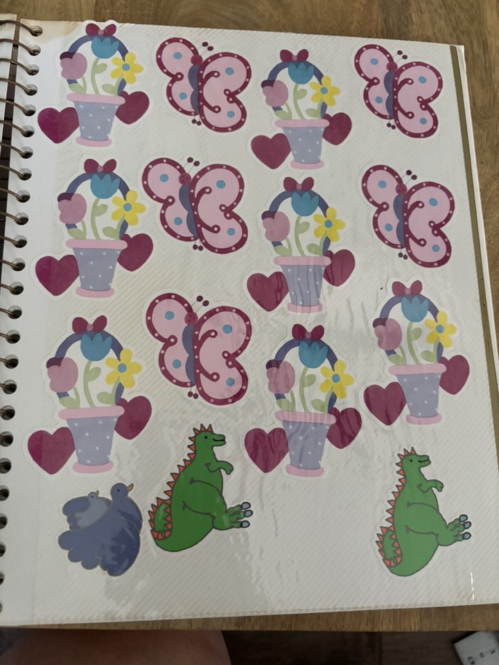 Vintage Sticker Collection Album 80s Puffy, Ghostbusters, Lisa Frank ...