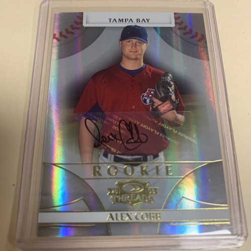 2008 Donruss Threads Alex Cobb /999 Rookie auto RC Autograph Rays ...