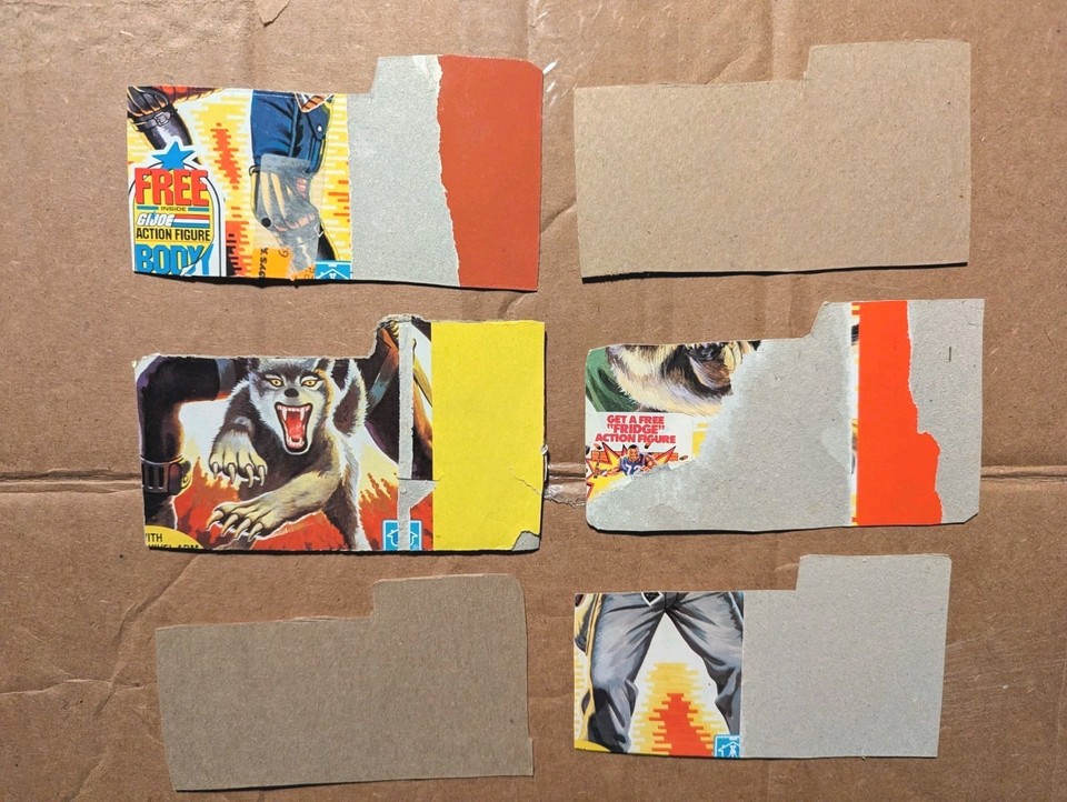 Vintage 1980's G.I. JOE Action Figure File Card ID Cards Lot of 6 Snake ...