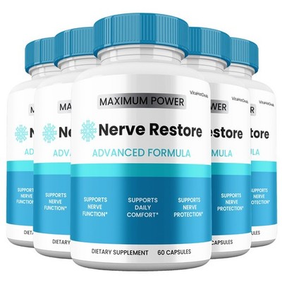 Nerve Restore Capsules, NerveRestore Cognitive and Brain Supplement (5 ...