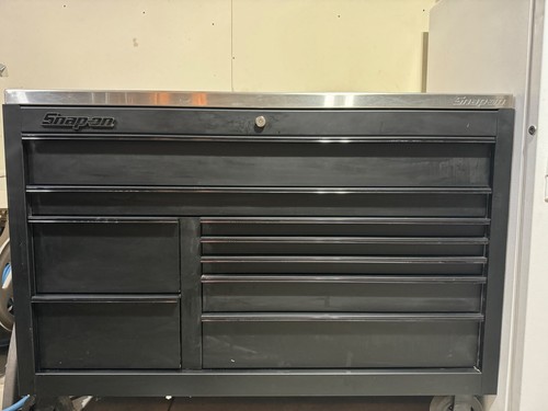 snap on tool box 54 inches stainless steal top. On wheels. | eBay