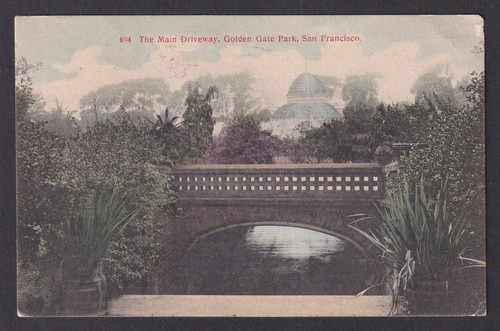 Postcard, United States, San Francisco CA, The Main Driveway, Golden ...