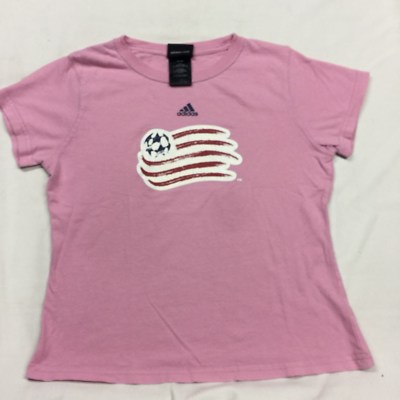 Adidas - Pink - Girls Shirt / Top - MLS NE Revolution - L14 - VG | eBay