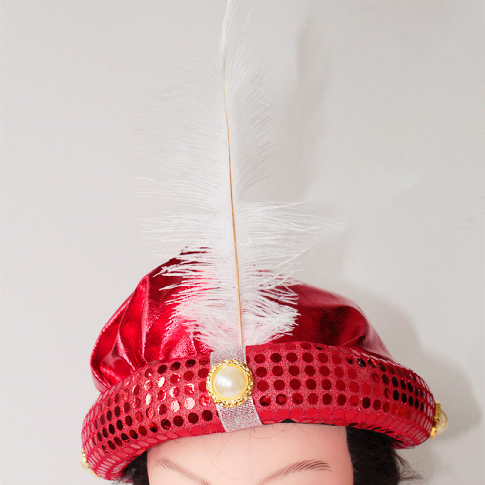 Opera Hat Feather Decor Stage Show Masquerade Party Hat Headdress | eBay