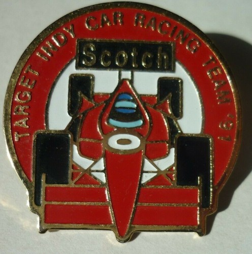 TARGET INDY CAR RACING TEAM 1991 PIN SCOTCH TEAM BRIGHT REDBLACKGOLD ...