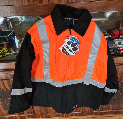 Huski Explorer Mens Spanner 918113 Orange Black Winter Work Jacket Size ...