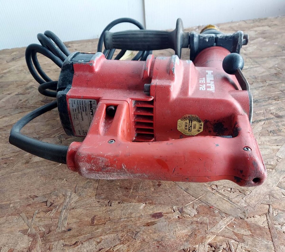 Hilti TE72 Rotary Hammer Drill, Used, w/Scratches, Stains, Rust, Tested ...