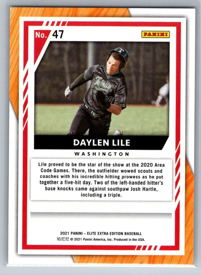 2021 Panini Elite Extra Edition #47 Daylen Lile Status Green 419/499 | eBay