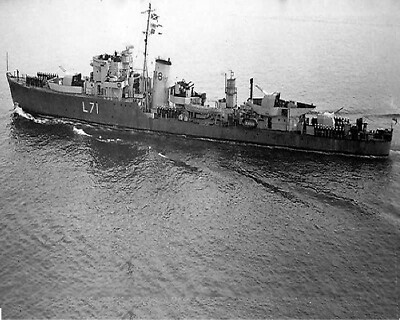 ROYAL NAVY DESTROYER HMS CALPE L 71 PHOTOGRAPH WITH STATS & HISTORY ...