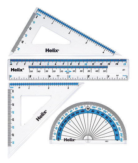 Helix Geometry Maths Set 4 Piece | eBay