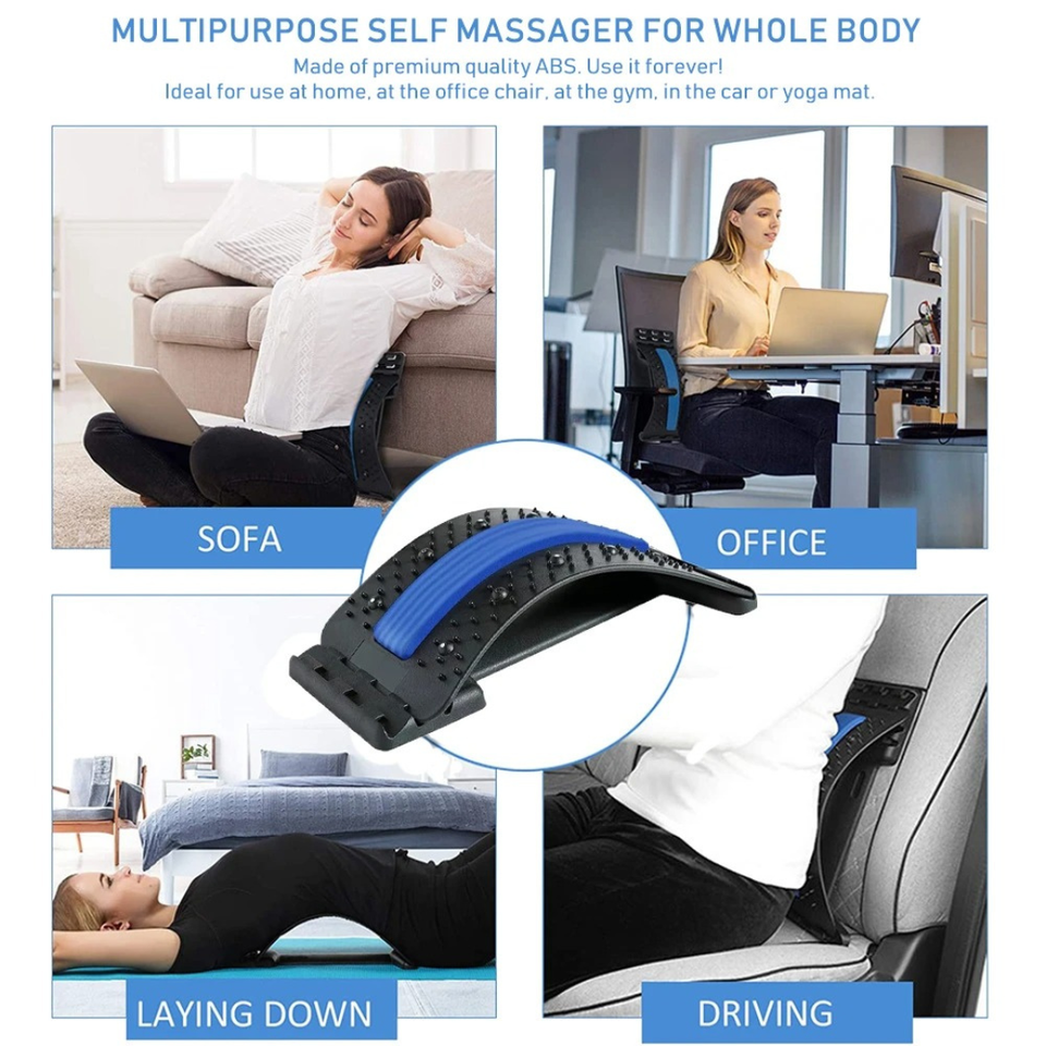 Multi-Level Back Stretcher | Lumbar Support Device | Spine Relief ...