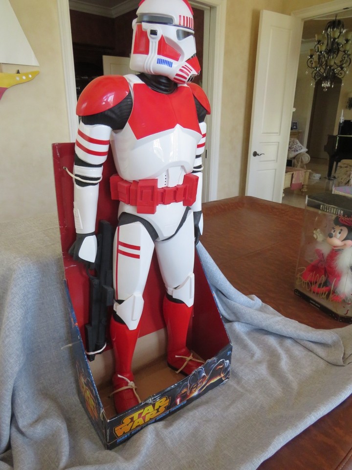 Star Wars Red Clone Shock Trooper Giant Size 31" Inch Figure Jakks ...