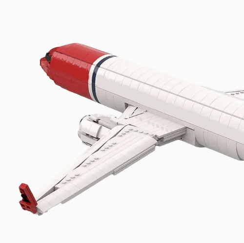 Building block Norwegian 737-800 aircraft military series model toy set ...