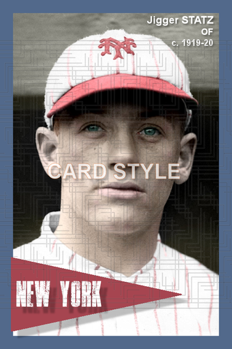 Jigger Statz - c. 1919-20 New York Giants - choose a style - colorized ...