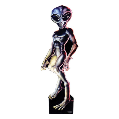 ROSWELL ALIEN UFO Male CARDBOARD CUTOUT Standup Standee Scary Halloween ...