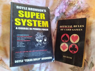 Doyle Brunson's Super System Book And Additonal Card Game Book | eBay