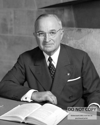HARRY S. TRUMAN 33RD PRESIDENT OF THE UNITED STATES - 8X10 PHOTO (MW ...