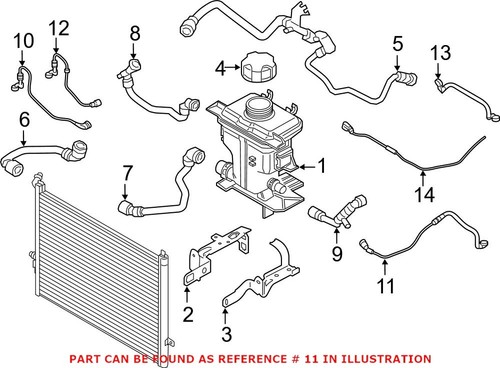 Genuine OEM Engine Coolant Hose for BMW 17128662871 | eBay