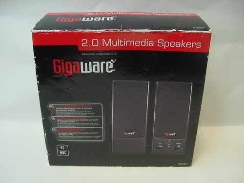 GIGAWARE 2.0 MULTIMEDIA COMPUTER SPEAKERS PC OR MAC | eBay