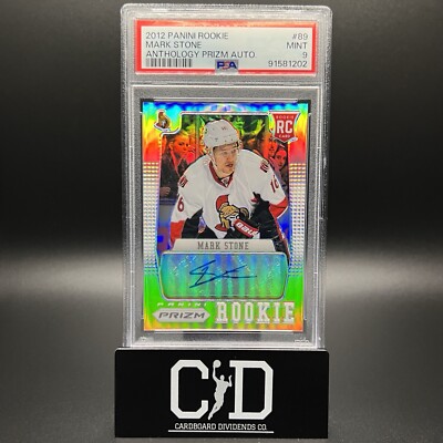 Mark Stone 2012-13 Panini Prizm Rookie Anthology Auto Silver SP PSA 9 ...