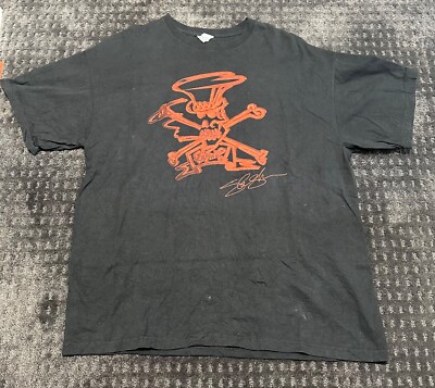 Slash, Guns and Roses Smoking Red Skull Tee Shirt Mens XL R&Fn'R Promo ...