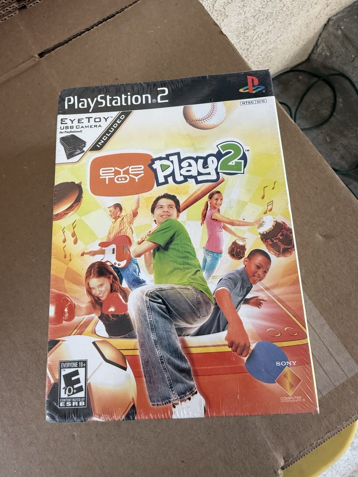 EyeToy Play 2 (Sony PlayStation 2, 2005) PS2 Game Camera Bundle BRAND ...