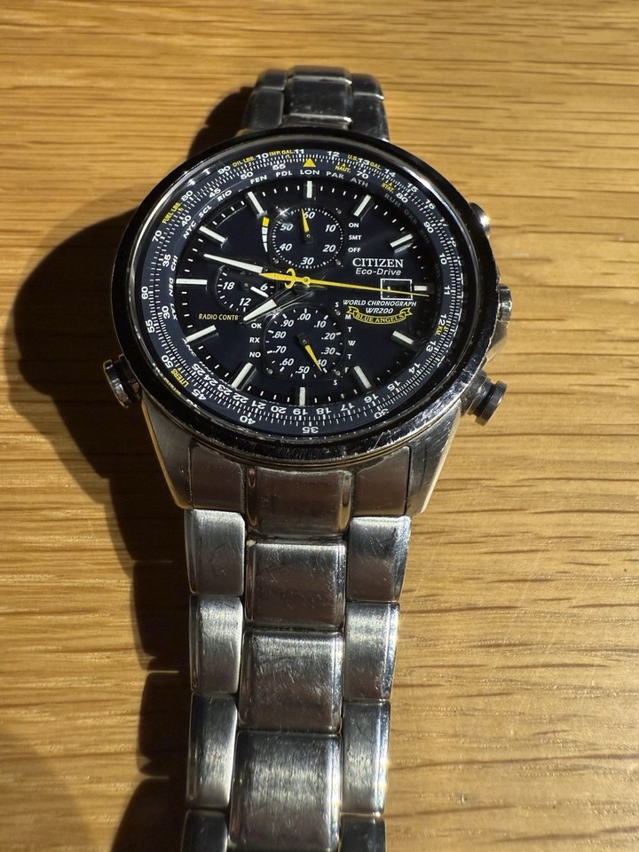 Citizen Men's AT8020-54L "Blue Angels" Stainless Steel Eco-Drive Dress ...