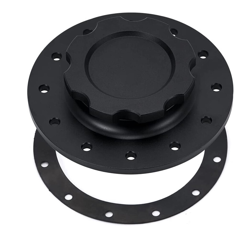 160mm Billet Aluminum Easy Fill Fuel Cell Gas Cap with 12 Hole Replace ...